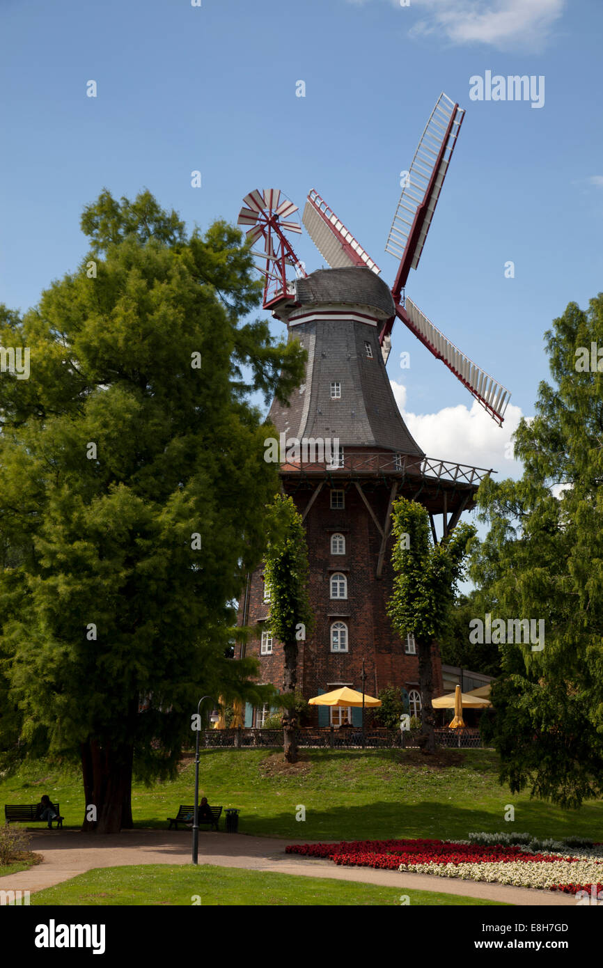Germany, Bremen, Am Wall Windmill Stock Photo - Alamy