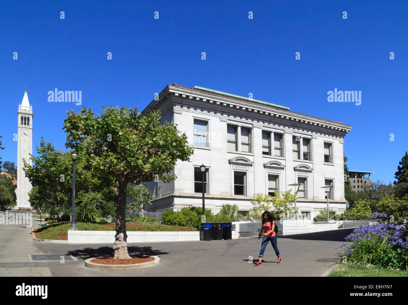 Uni Campus with Sather Tower, University of California, Berkeley, San ...