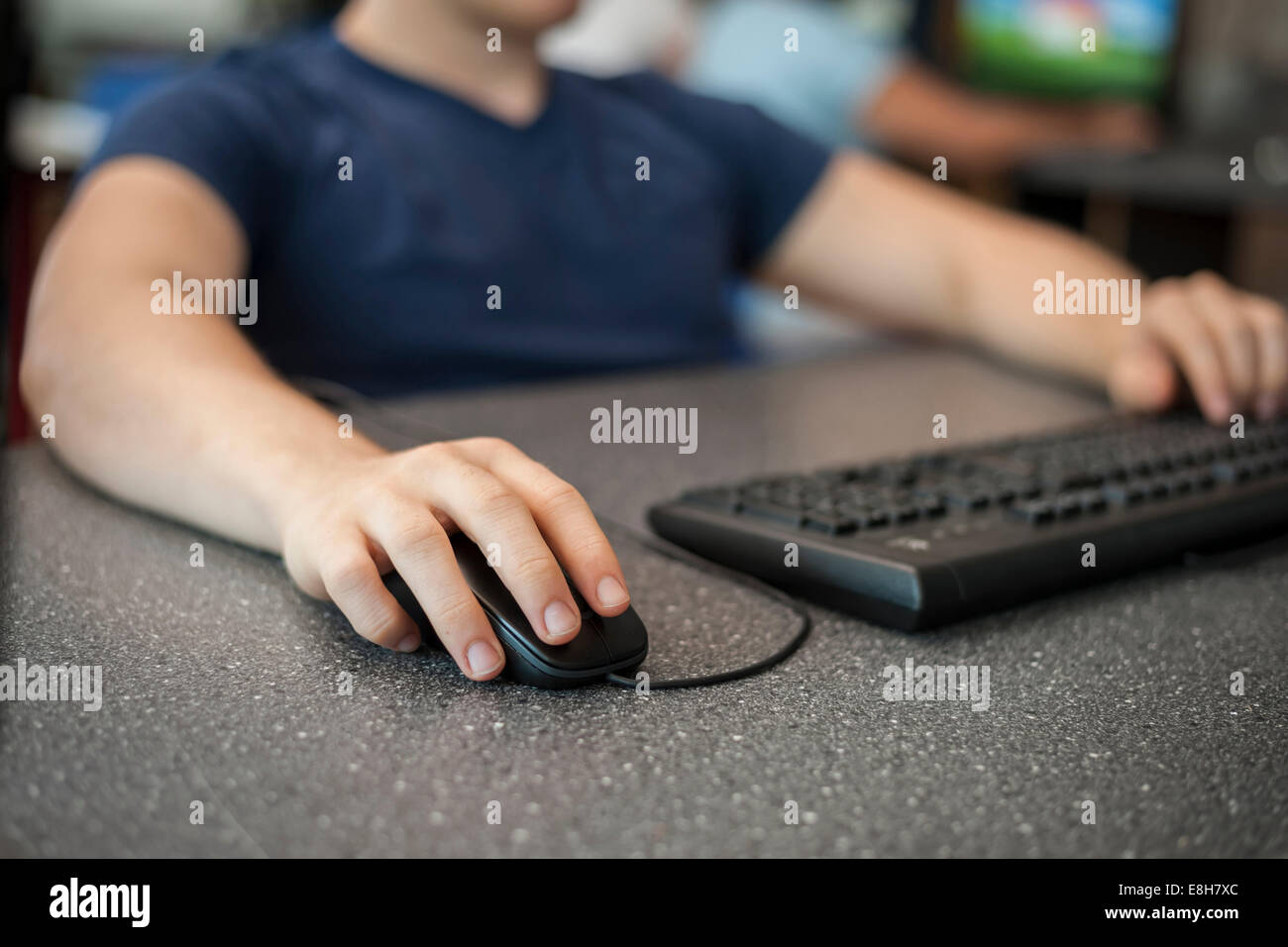 Vocational school student in computer lab Stock Photo - Alamy