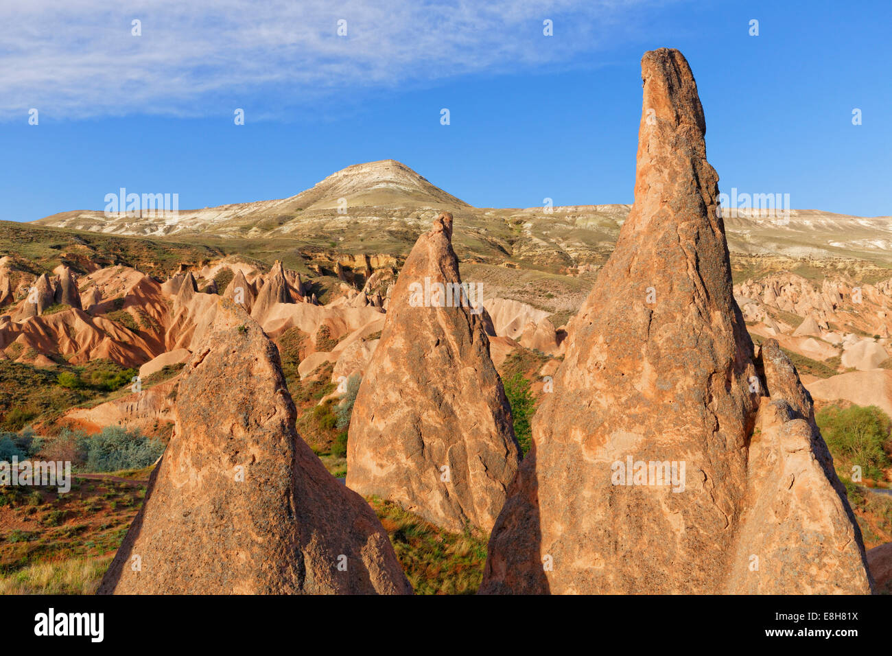 Turkey, Central Anatolia Region, Cappadocia, fairy chimneys at Devrent ...