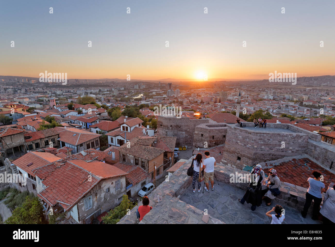 Turkey, Ankara, View of the city from Ankara citadel Stock Photo - Alamy