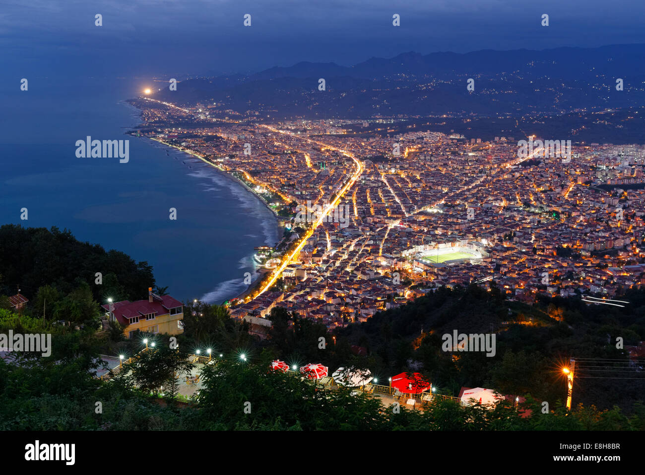 Turkey, Black Sea region, Black Sea coast, Black Sea, View from Boztepe ...
