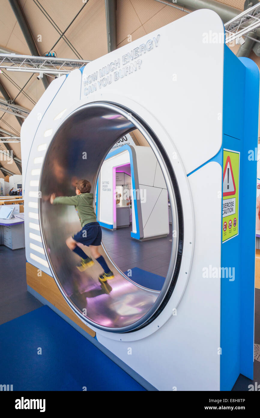 Scotland, Glasgow, Clydebank, Scottish Science Centre, Child on ...