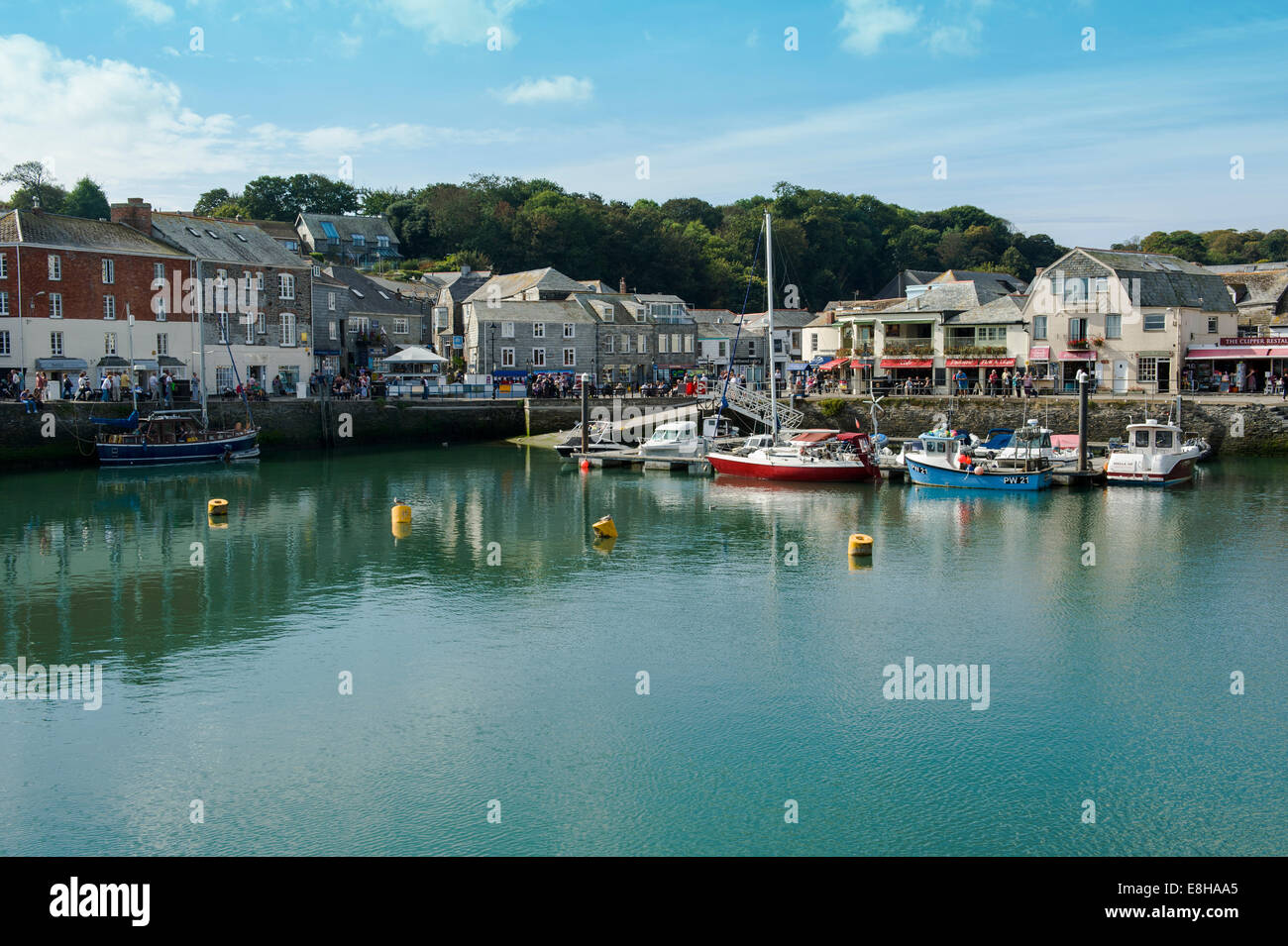 Town of Padstow viewed across the harbour Stock Photo - Alamy