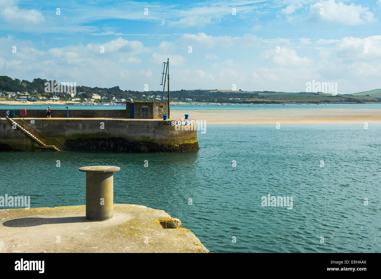 Harbour wall at Padstow Stock Photo - Alamy
