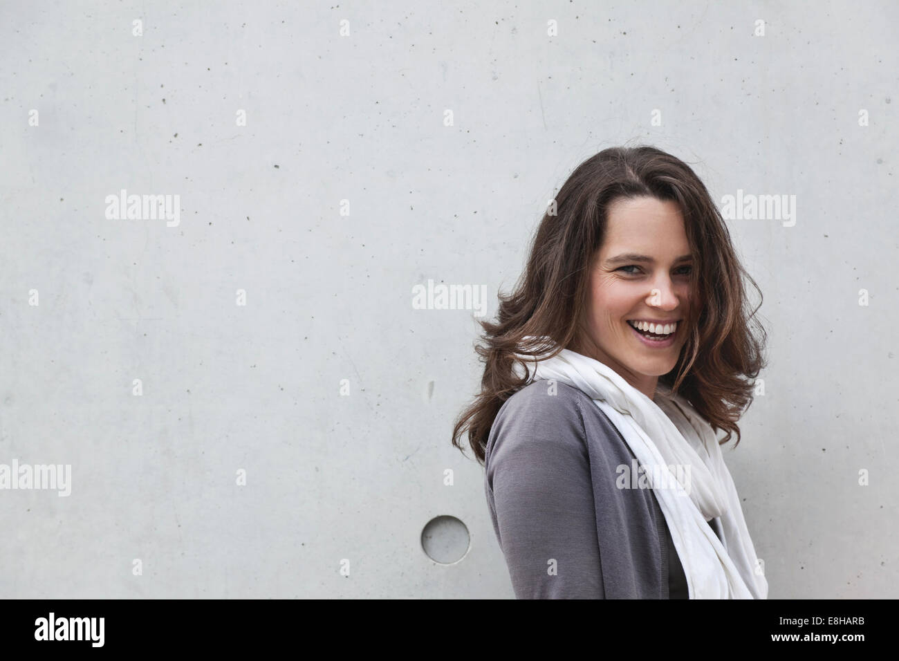 Germany, Berlin, Woman smiling, portrait Stock Photo - Alamy