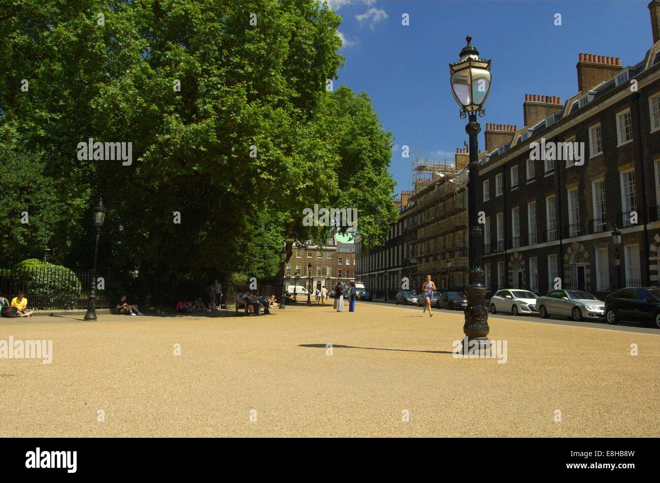 London bedford square bloomsbury georgian house hi-res stock ...