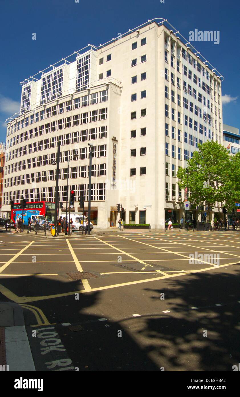London england city urban holborn hotel building street junction ...