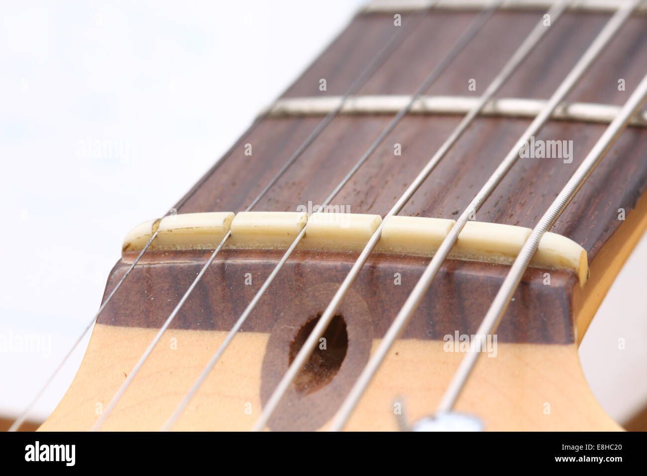 Electric Guitar Stringed Instrument closeup macro shot Stock Photo - Alamy