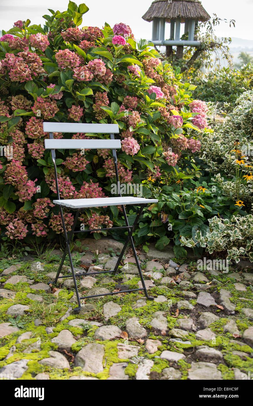 place to sit and relax in the garden Stock Photo - Alamy
