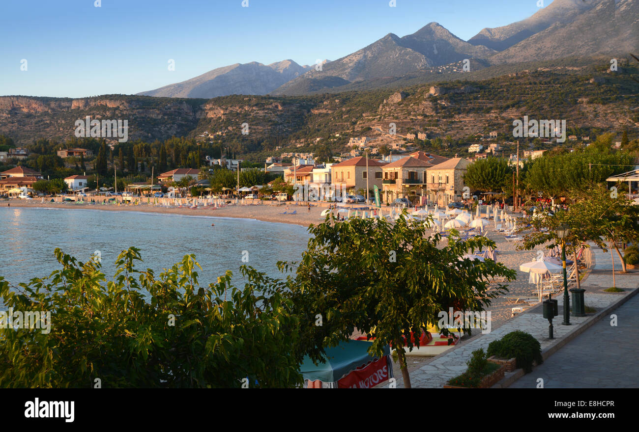 The atrractive seaside resort of STOUPA, GREECE Stock Photo - Alamy