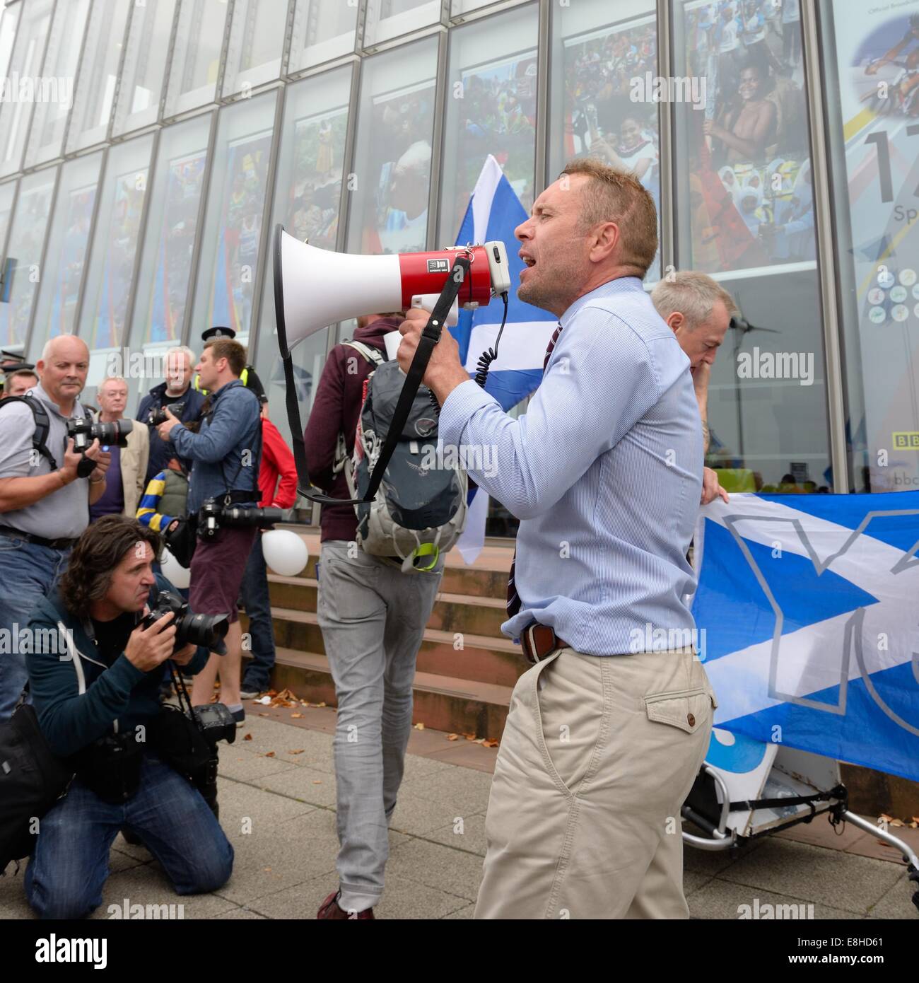 Public address political speech activist studios hi-res stock ...