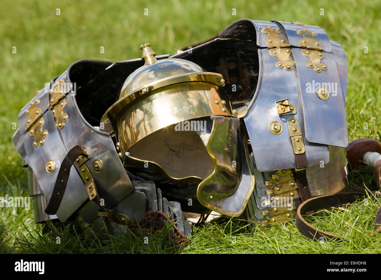 roman centurion Armour on the ground Stock Photo - Alamy