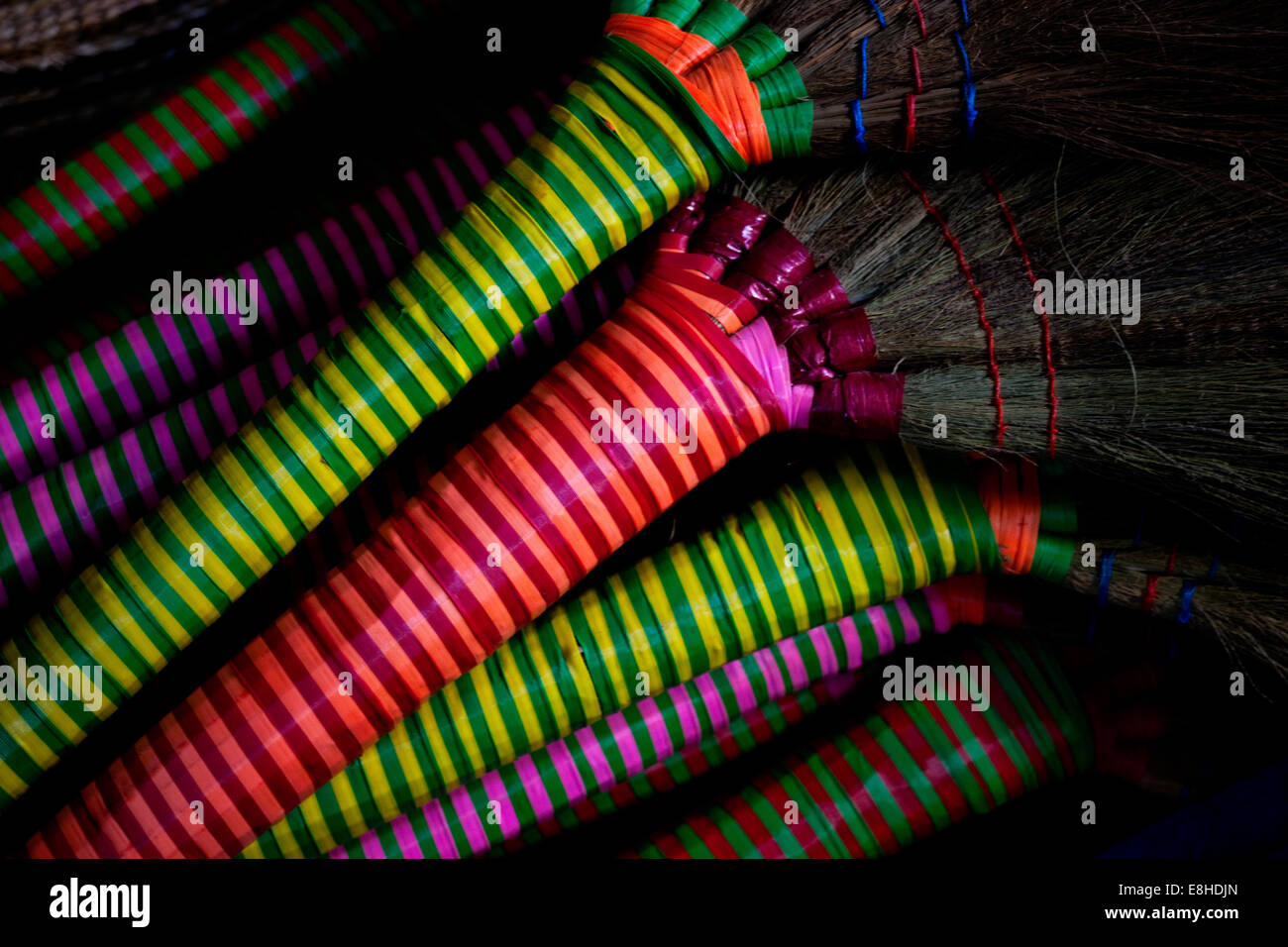 Hand made broom in the Bagan market, Burma Myanmar Stock Photo - Alamy