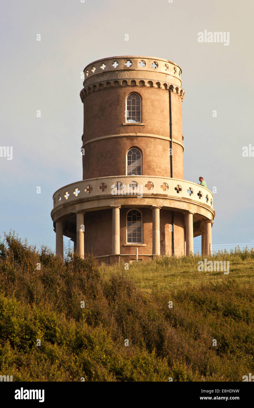 Clavell;s tower on the Jurassic coast Dorset. A tower and folly built ...