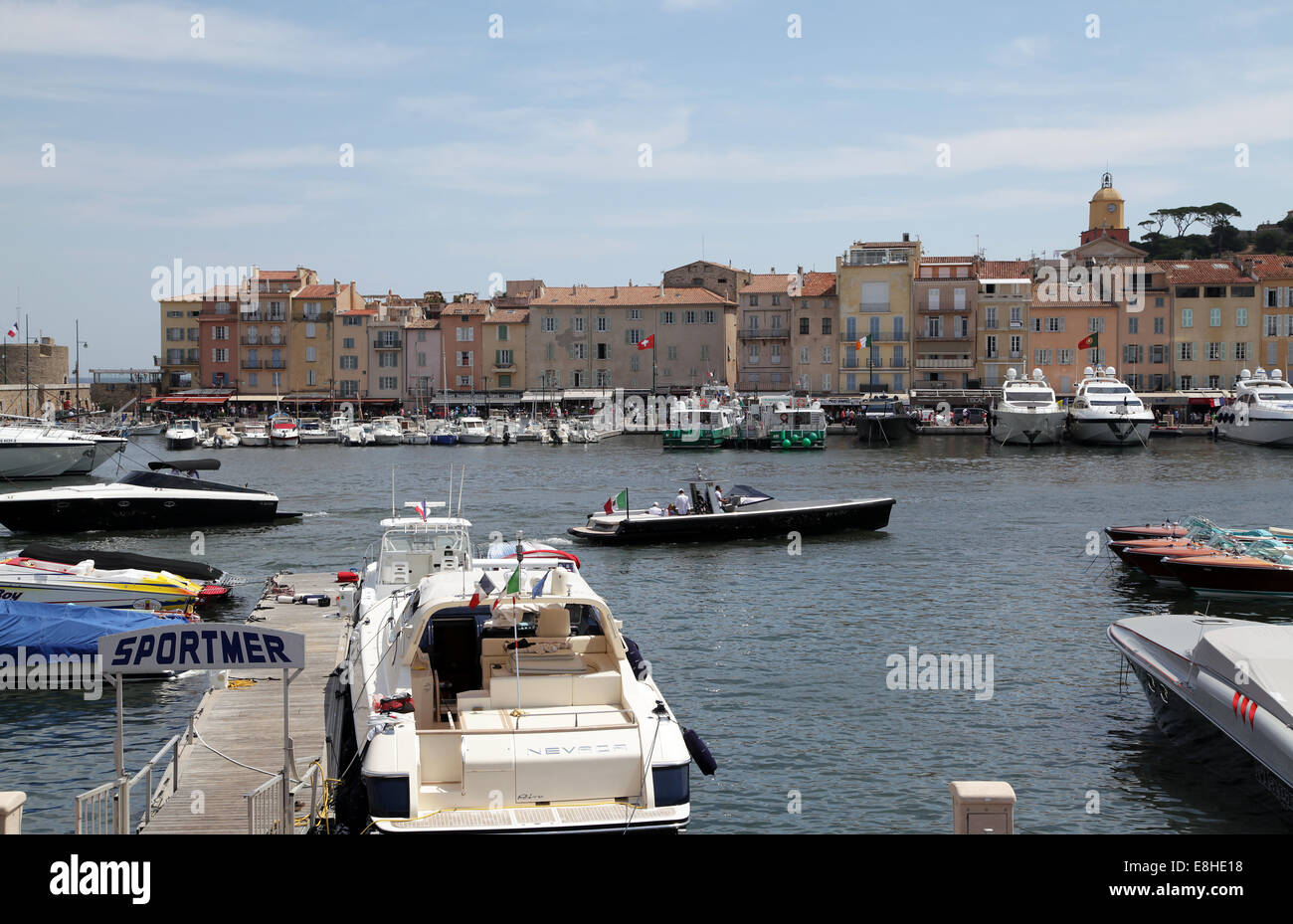 Port of Saint-Tropez.Provençal town in the Var department of the ...