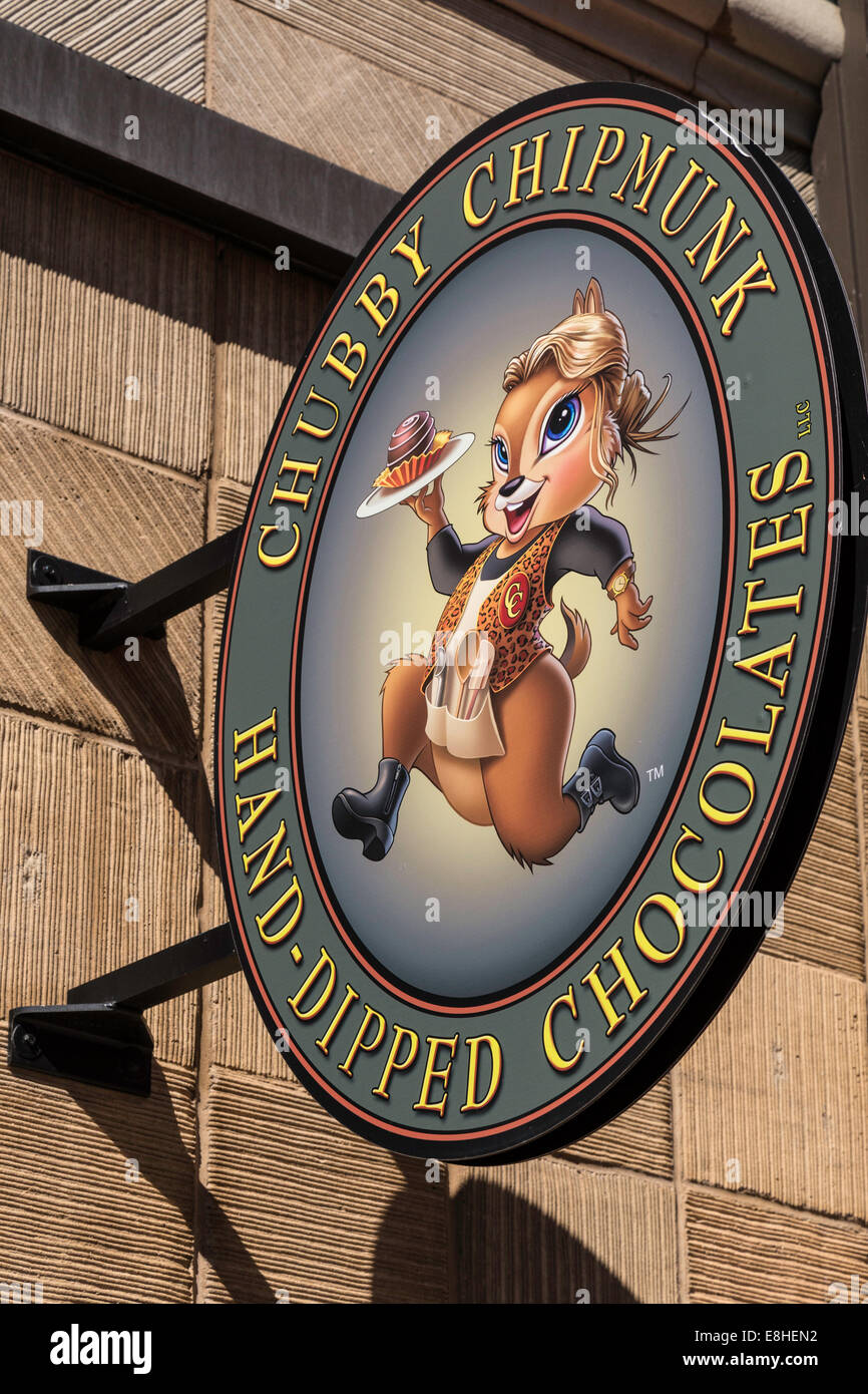 Chubby Chipmunk Hand-Dipped Chocolates Sign, Rapid City, Black Hills ...