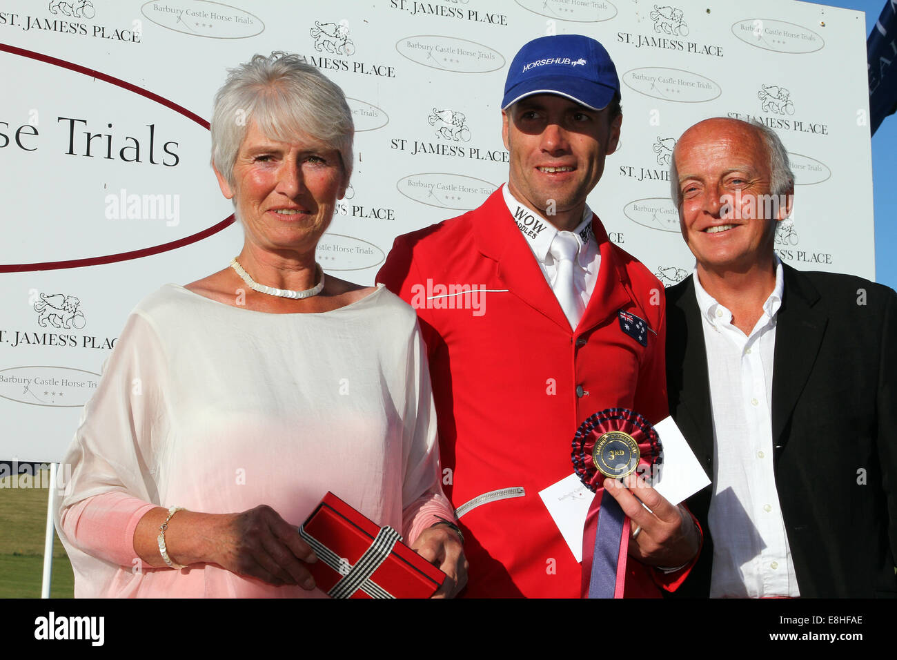 Paul Tapner 3rd at Barbury Castle Horse Trials 2014 Stock Photo - Alamy