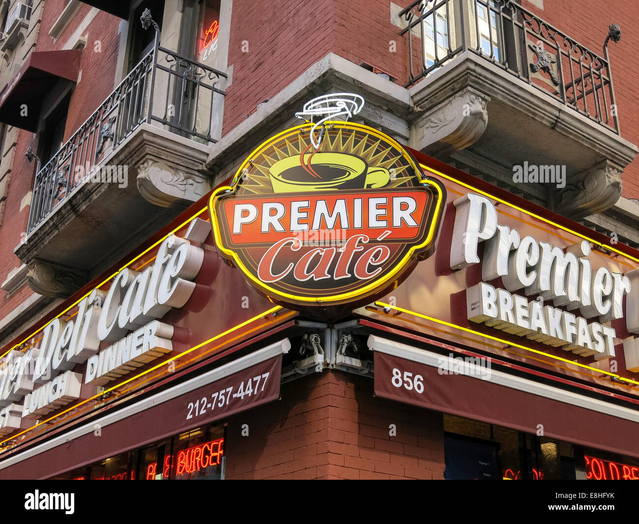 Premier Cafe Deli, Times Square, NYC, USA Stock Photo - Alamy