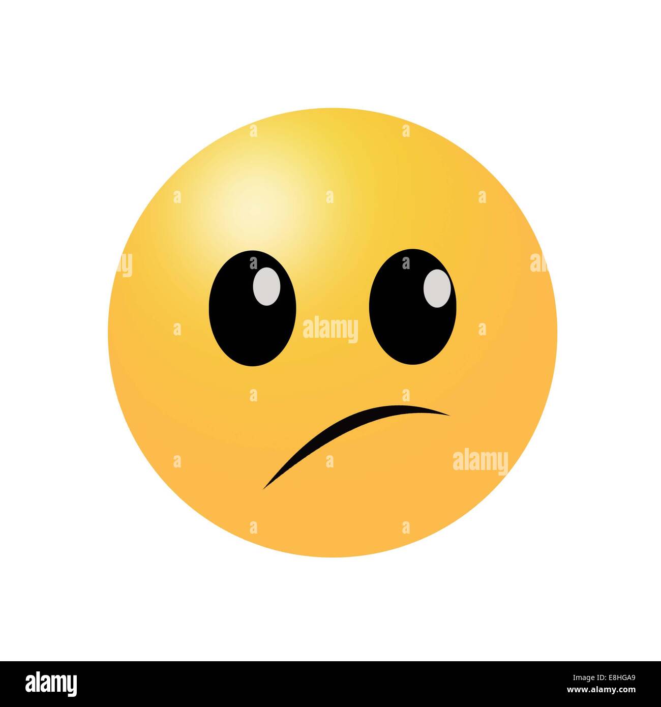 Smiley frown emoticons hi-res stock photography and images - Alamy