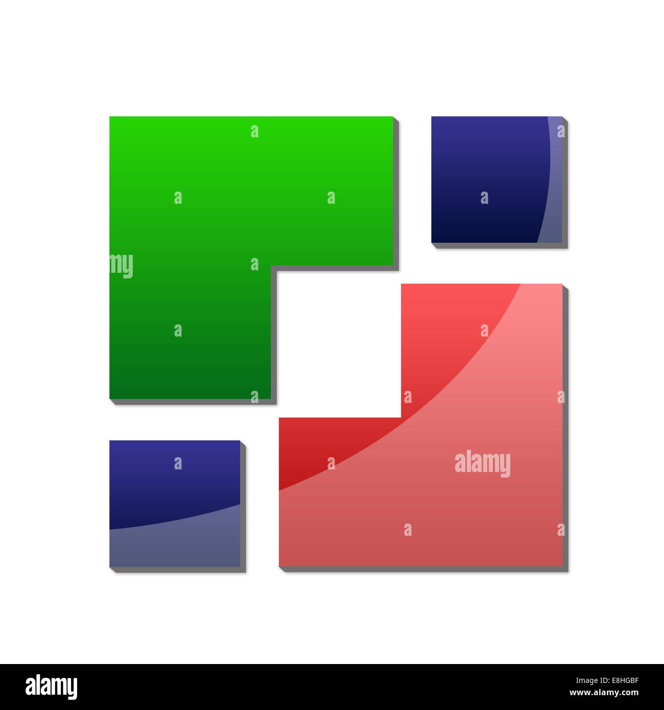 Colorful Company logo Stock Photo - Alamy