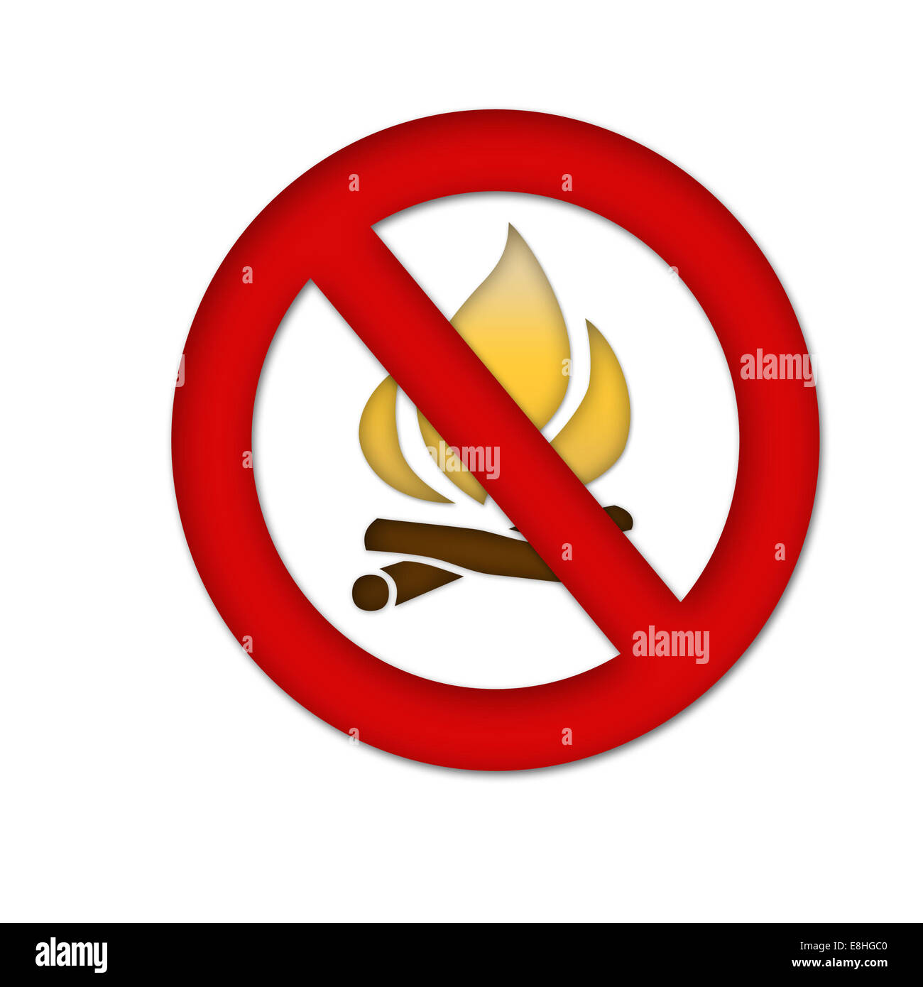 fire danger sign Stock Photo - Alamy