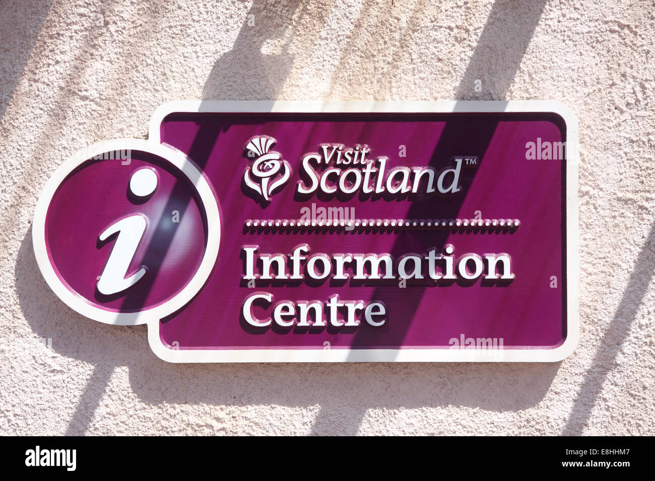'Visit Scotland' Information Centre sign Stock Photo - Alamy
