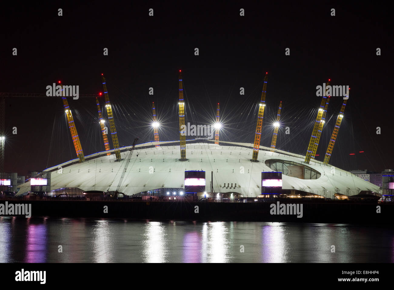 O2 Arena at night Stock Photo - Alamy