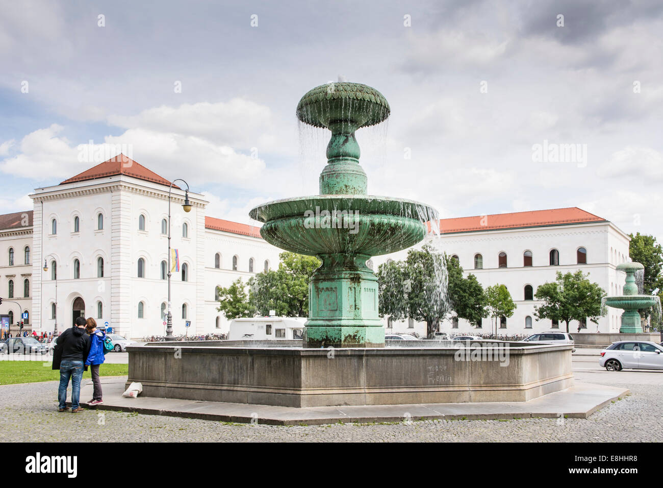 MUNICH, GERMANY - AUGUST 25: Tourists at the Ludwig Maximilian ...