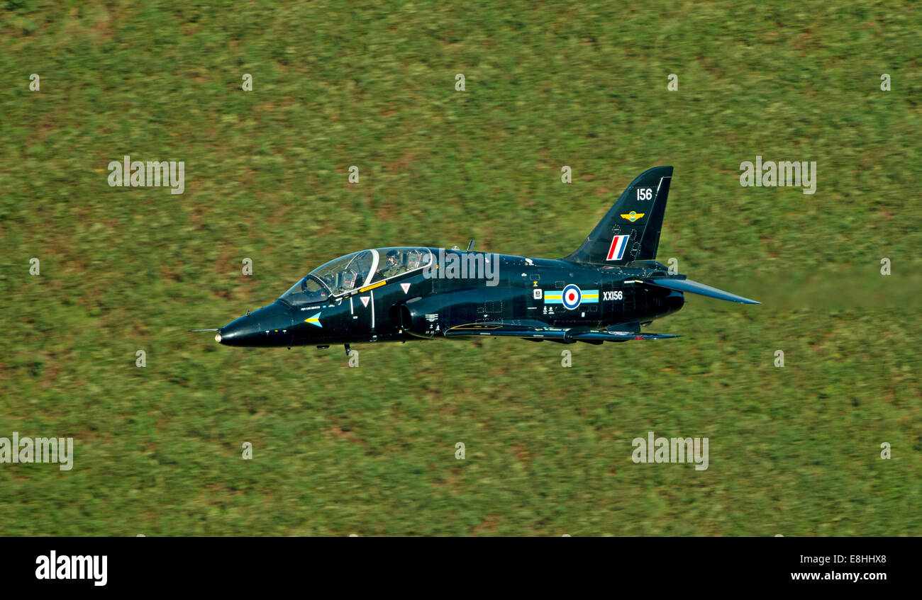 RAF Hawk T1 carrying out low level flying training in the Low Flying ...
