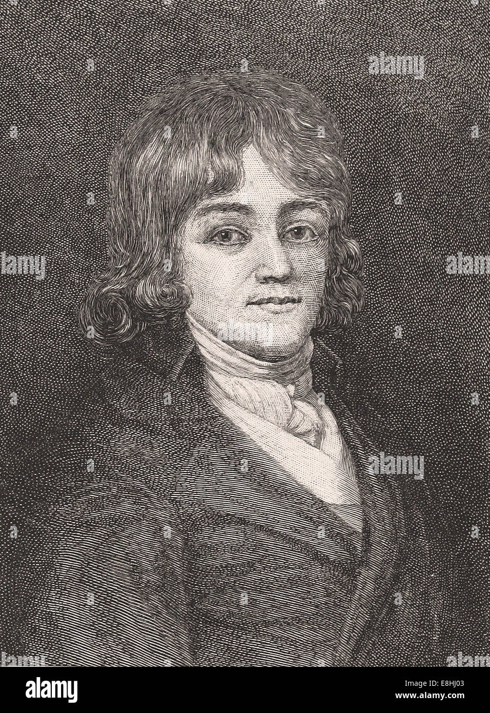 Portrait of Francis Scott Key at seventeen - Engraving - XIX th Century ...