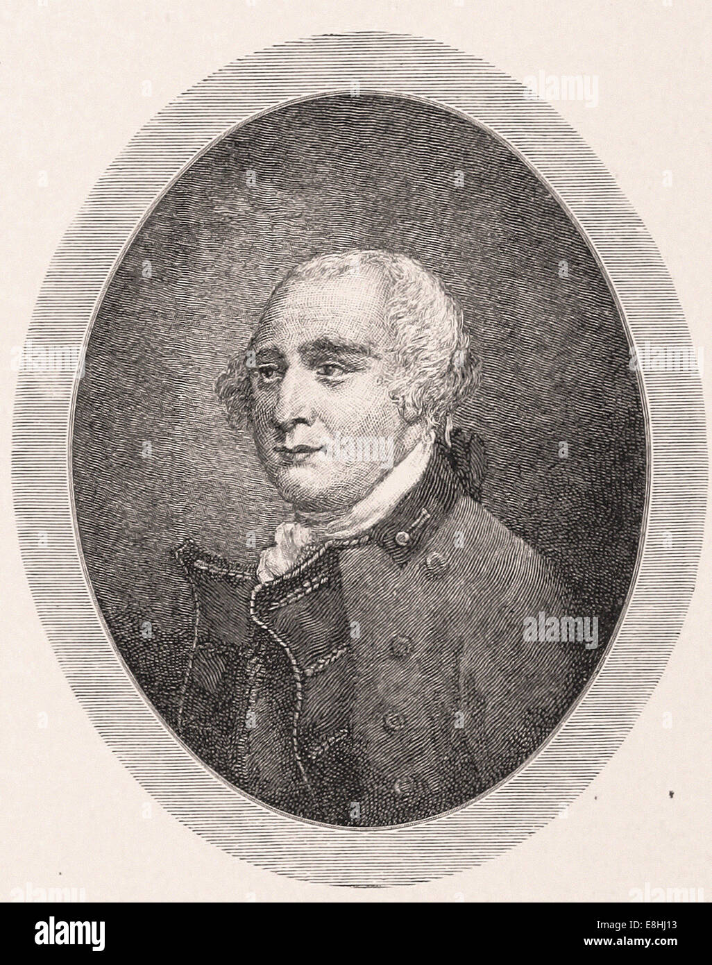 Portrait of general sir guy carleton engraving xix th century hi-res ...