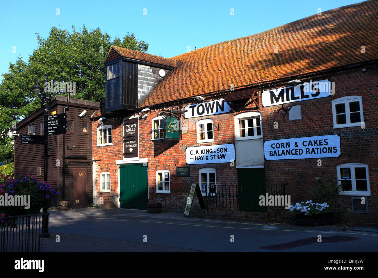 The Town Mills building, Andover town, Hampshire County; England ...