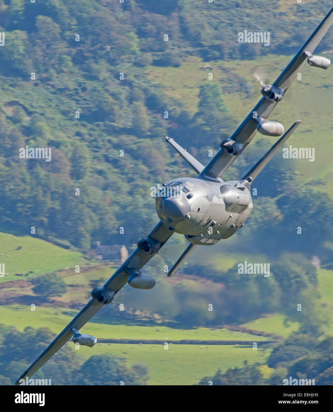 MC-130H Combat Talon USAFE low level flying training in Wales Stock ...