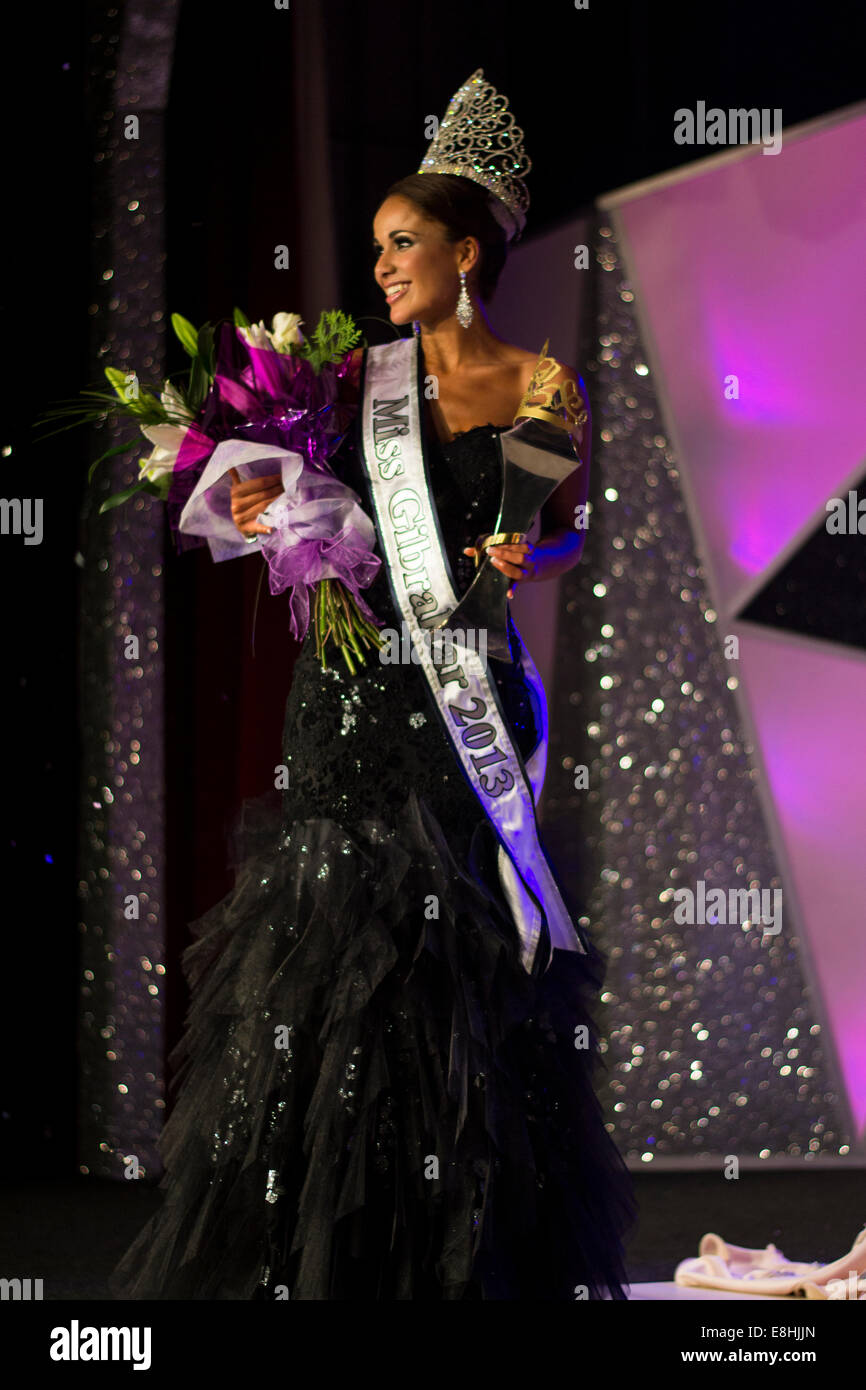Miss Gibraltar 2013 Pageant Stock Photo - Alamy