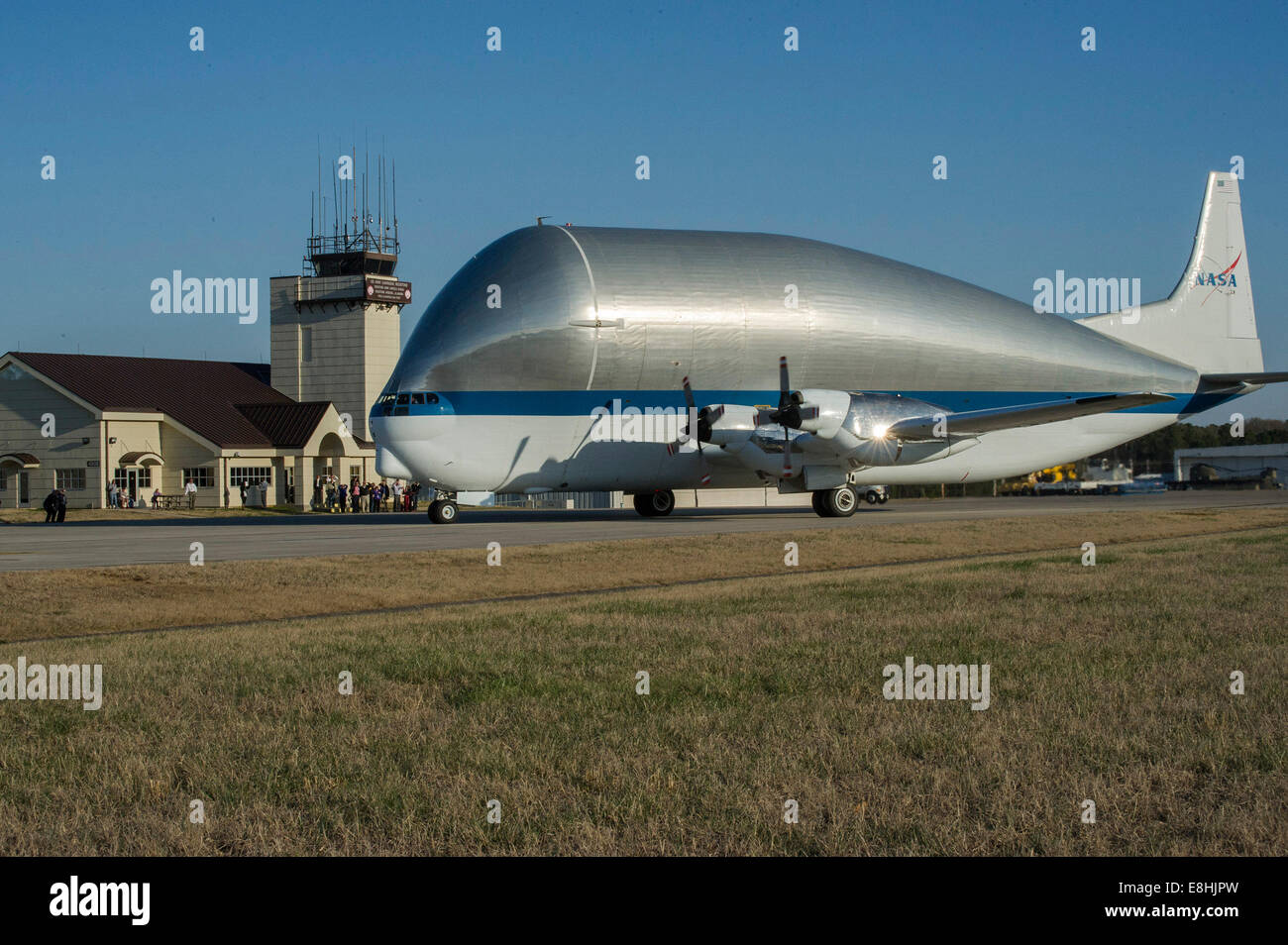 NASA’s Super Guppy cargo aircraft landed at Redstone Army Airfield in ...