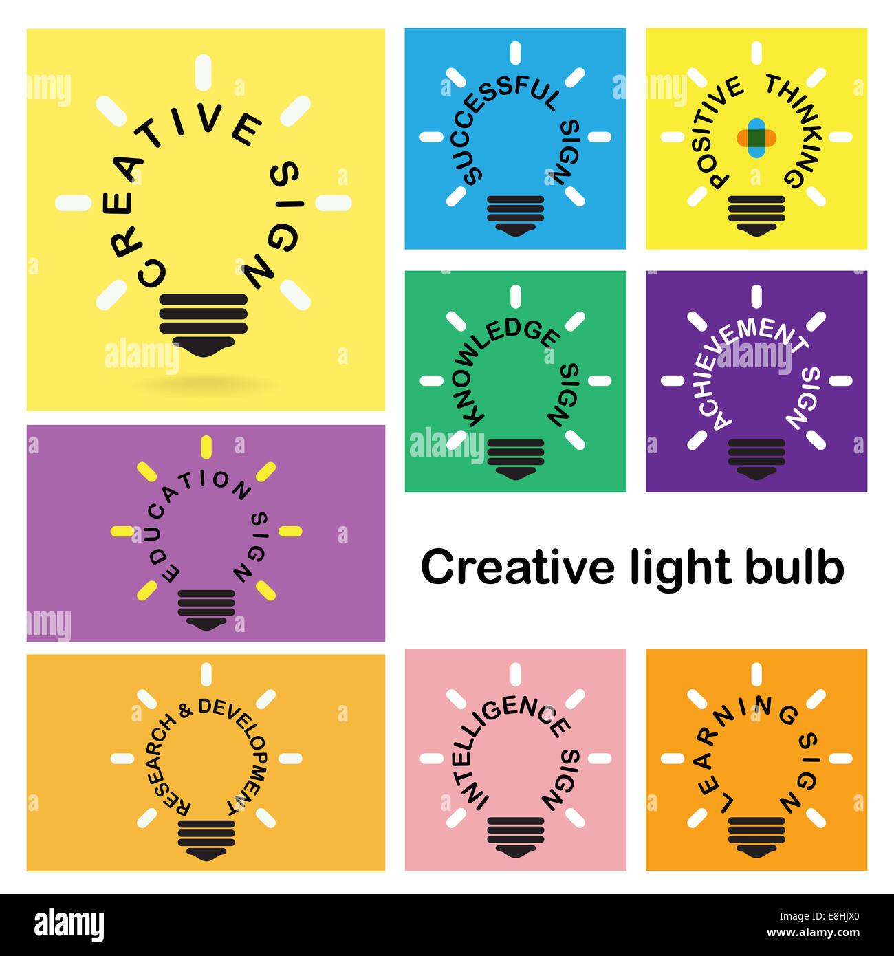Creative light bulb idea concept background, design for poster flyer ...