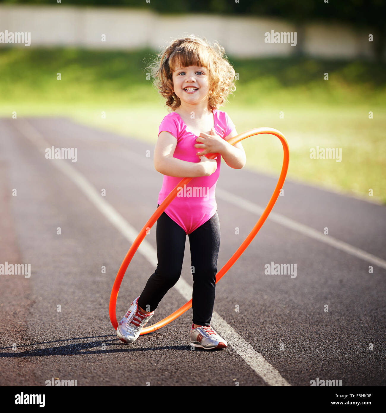 Hula hoop girl hi-res stock photography and images - Alamy