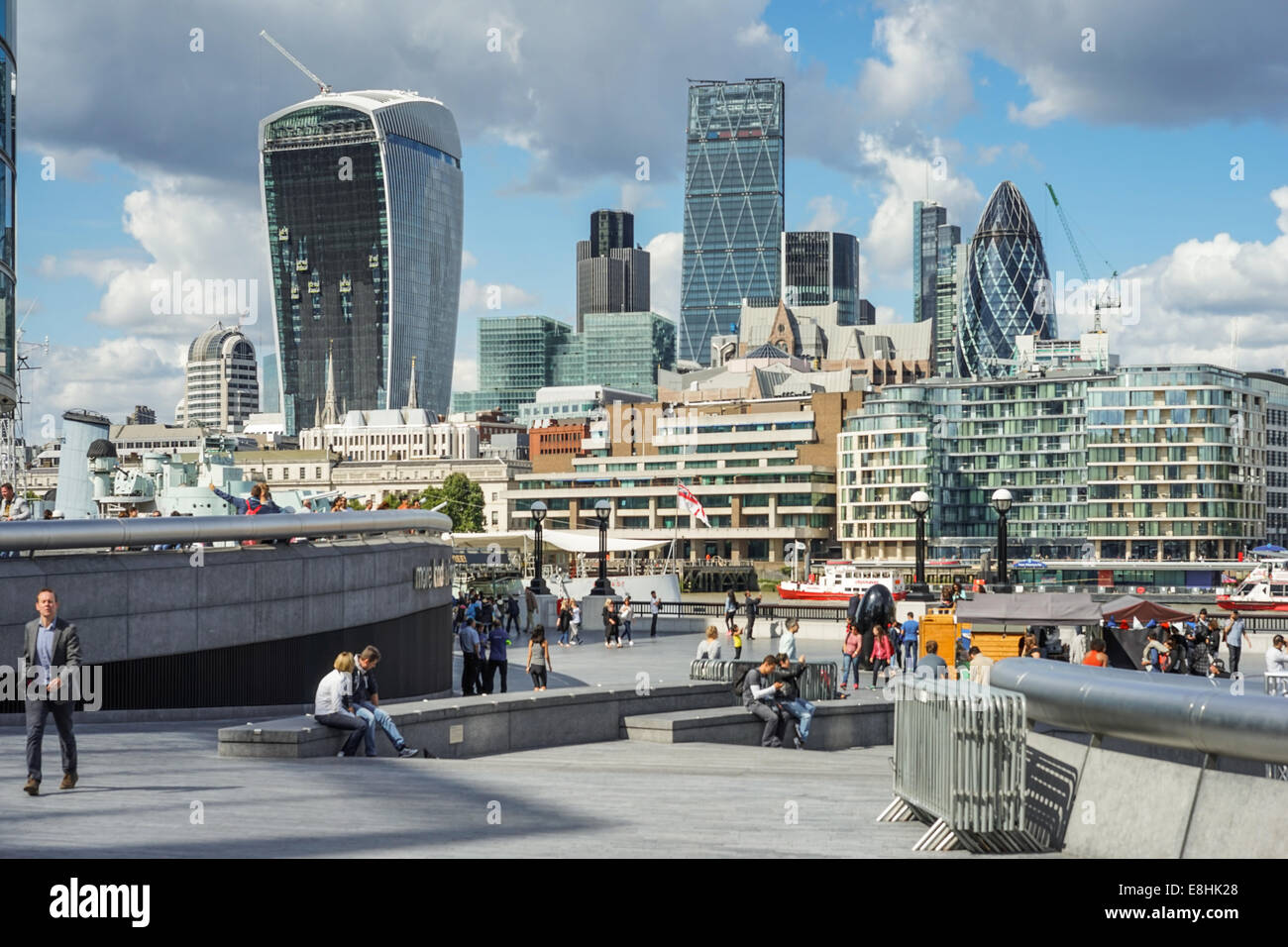 View of modern architecture in the City of London Stock Photo - Alamy