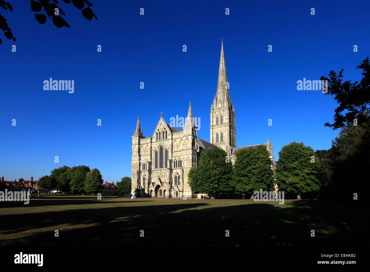 Exterior of the 13th Century Salisbury Cathedral, Salisbury City ...