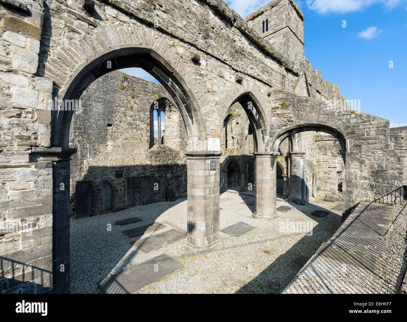 The ruins of Sligo Abbey, Sligo Town, County Sligo, Republic of Ireland ...