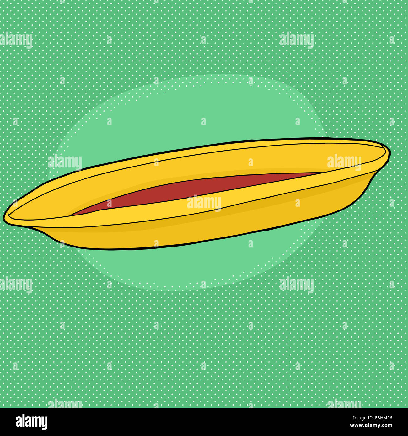 Brass cartoon collection plate over green background Stock Photo - Alamy