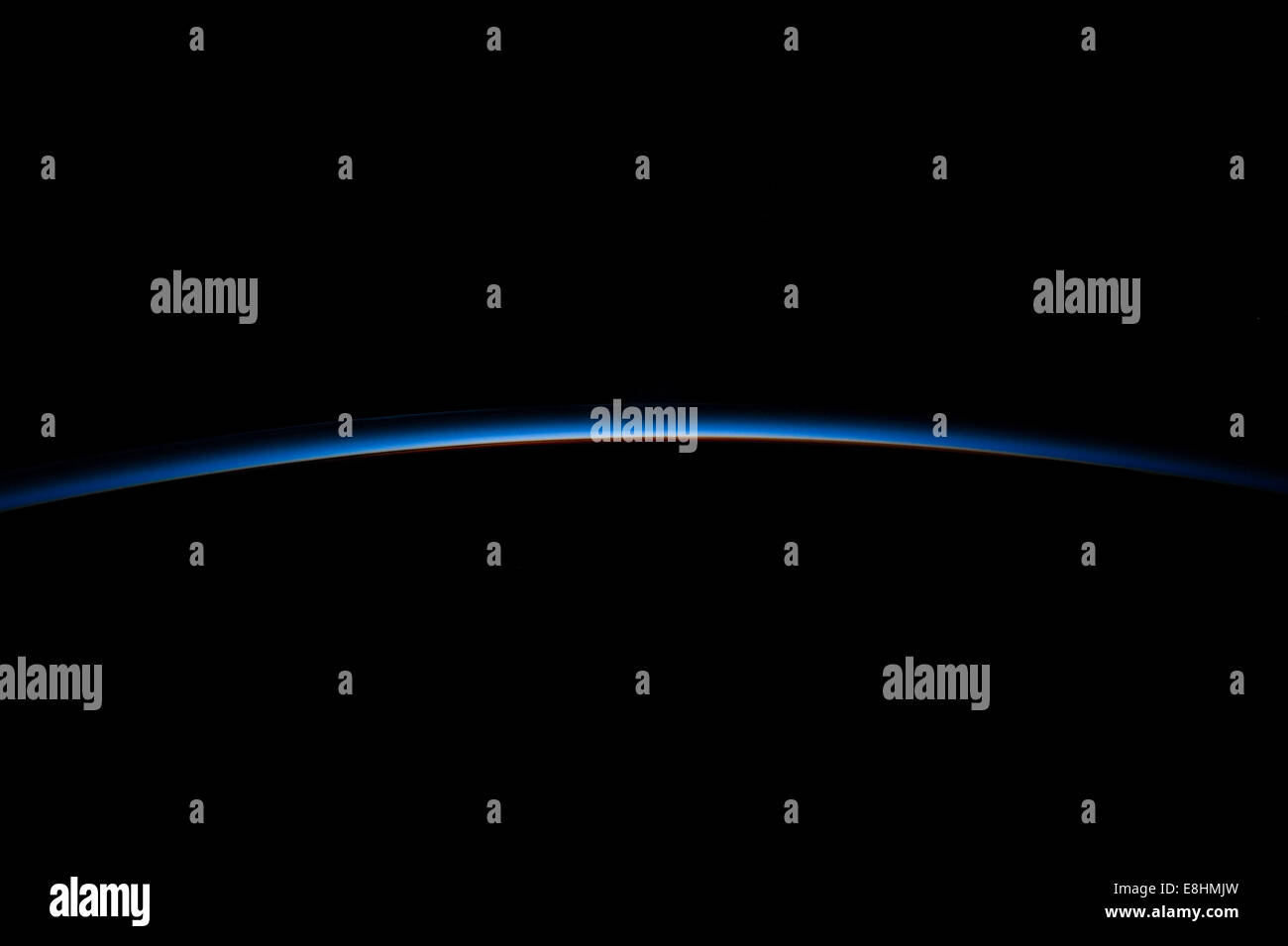 An image showing the arc over Earth, showcasing the curvature of the ...