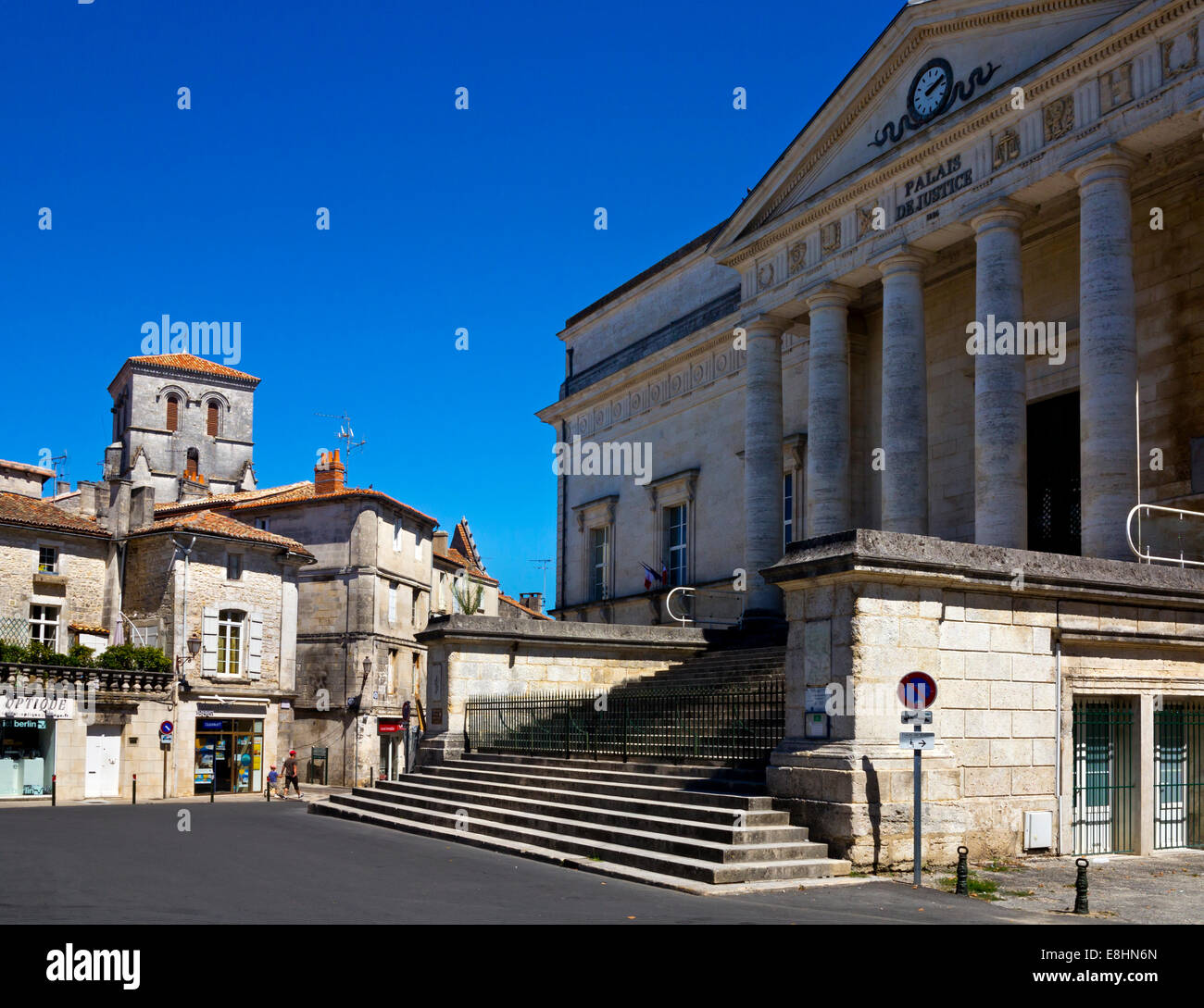 Old buildings in the historic centre of Angouleme a town in the Poitou ...