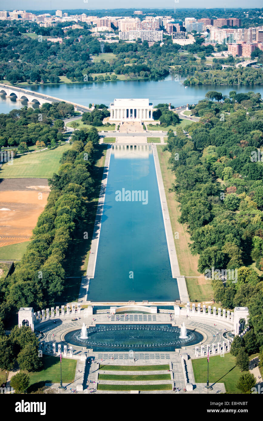 National Mall Lincoln Memorial Reflecting Pool Washington DC ...