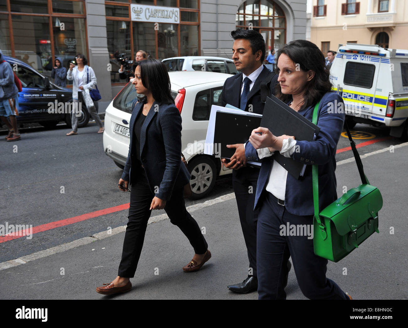 Cape Town, South Africa. 8th October, 2014. family of Shrien Dewani ...