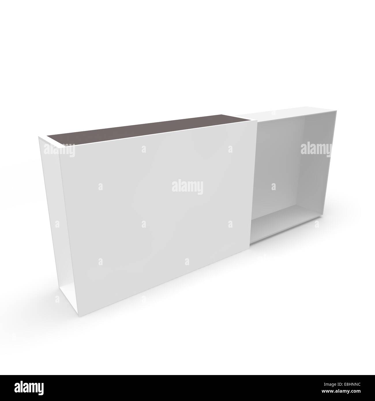 Template - empty matchbox. Isolated white background Stock Photo - Alamy