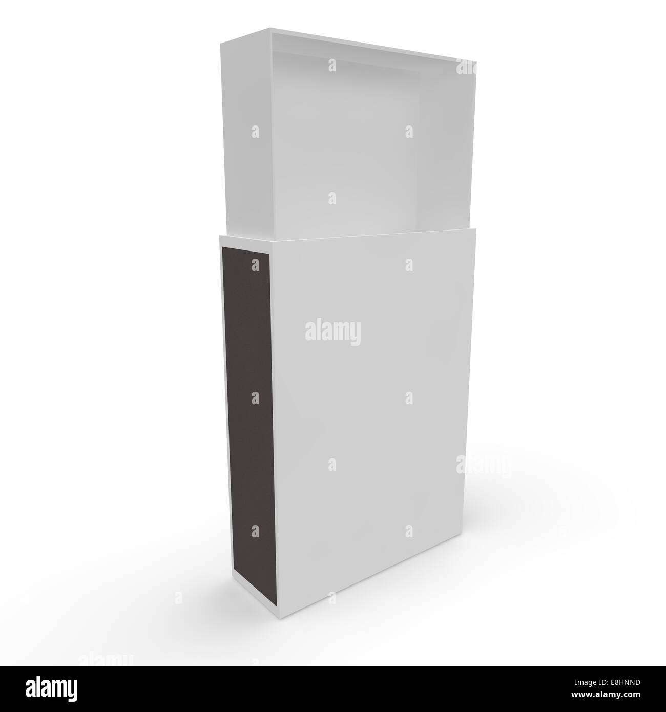 Template - empty matchbox. Isolated white background Stock Photo - Alamy