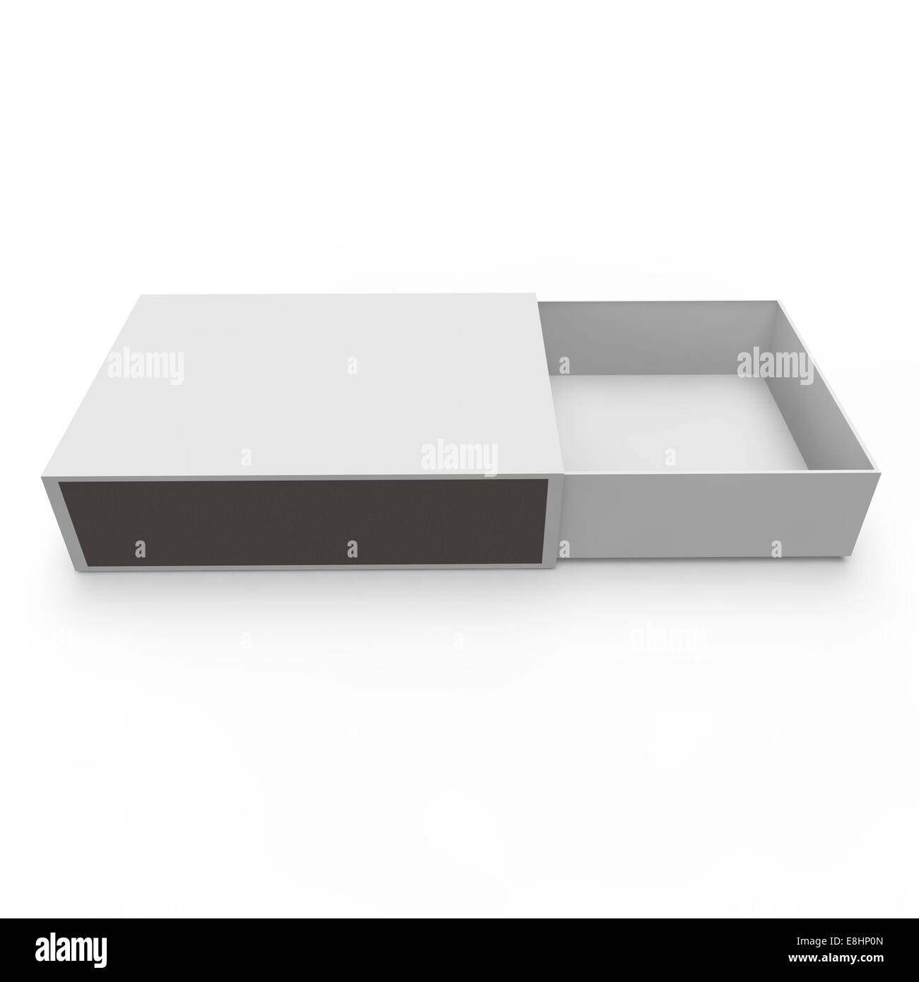 Template - empty matchbox. Isolated white background Stock Photo - Alamy