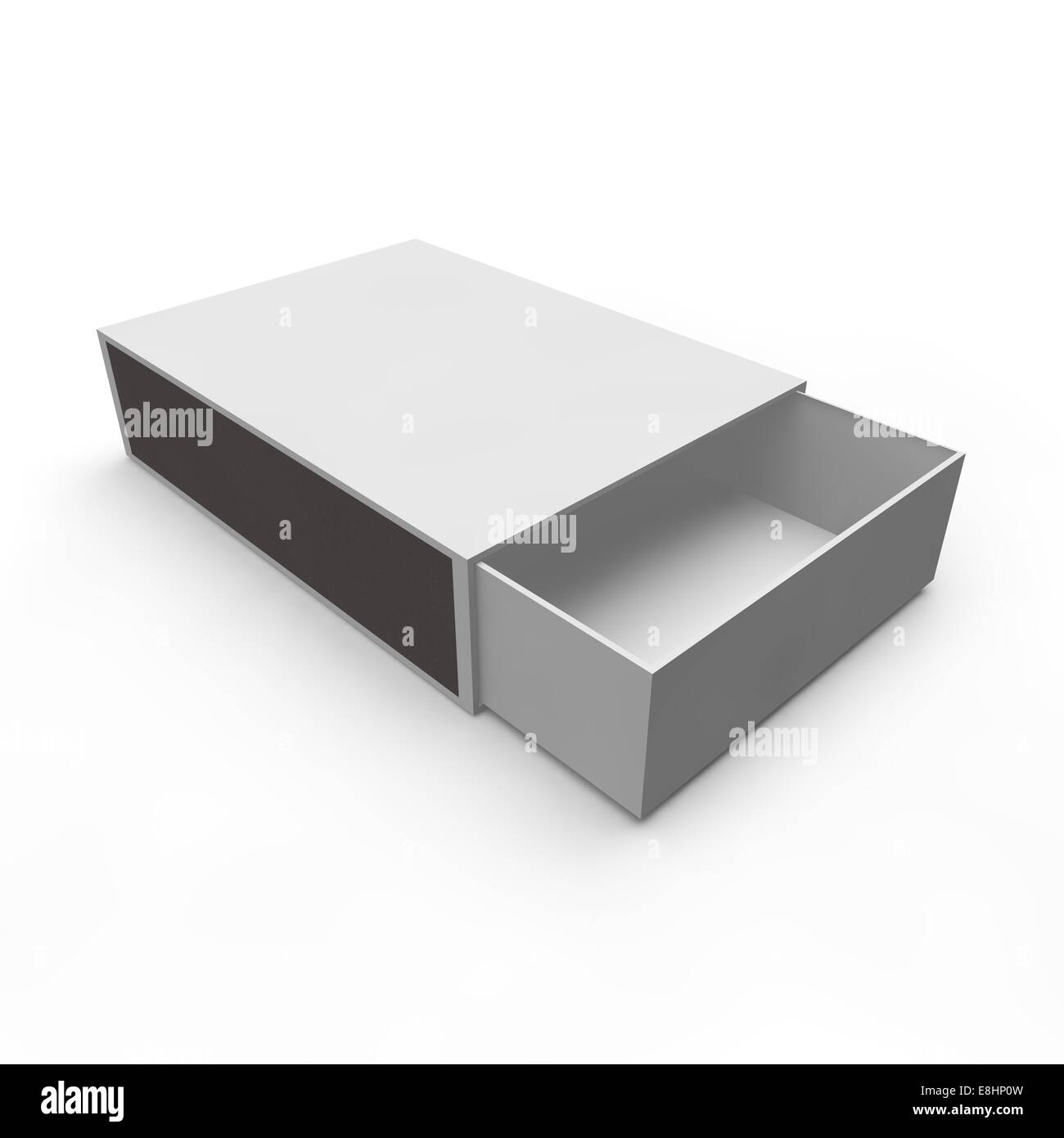 Template - empty matchbox. Isolated white background Stock Photo - Alamy